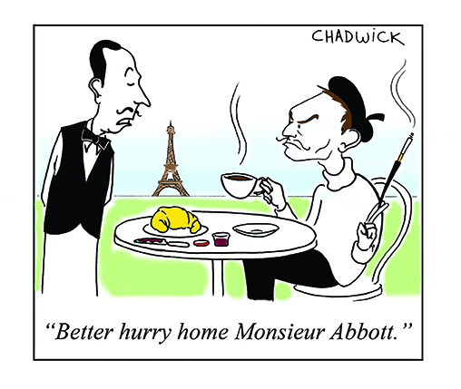 My Abbott cartoon in The Age today – Jack Chadwick