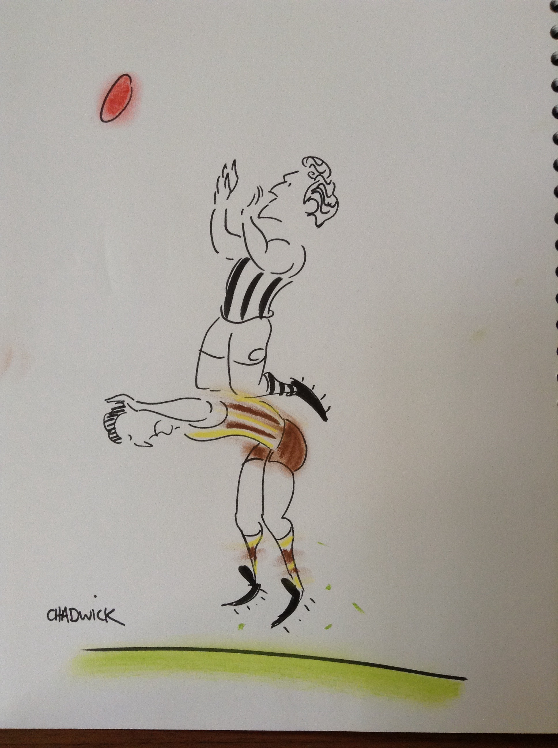 Footy cartoon speed test – Jack Chadwick